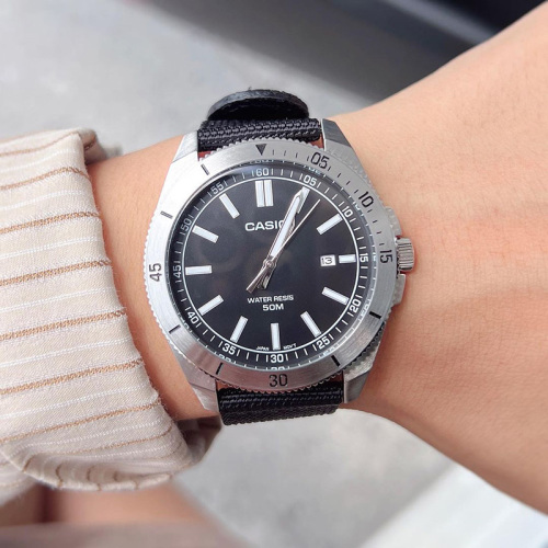 Casio MTP-B155 นาฬิกาสี่เหลี่ยมเล็กผู้ชายตัวชี้ใหม่นาฬิกาควอทซ์แท้ ...