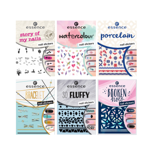 essence nail stickers // สติ๊กเกอร์ตกแต่งเล็บ #01 bling bling nail ...