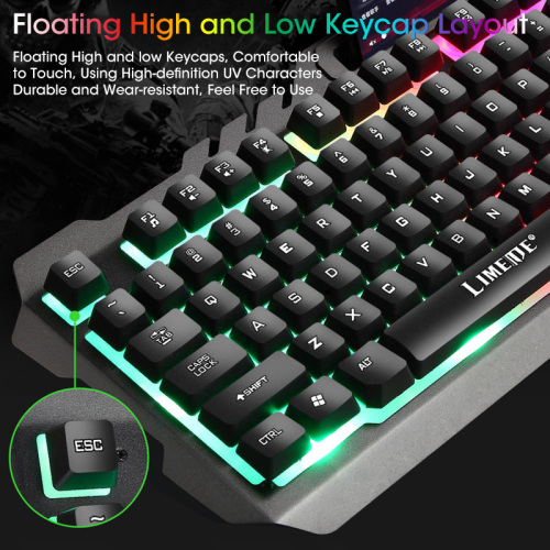 🚀ส่งเร็ว🚀Niye Keyboard + Mouse combo set T-40 คีบอร์ด ไฟทะลุตัวอักษร ...
