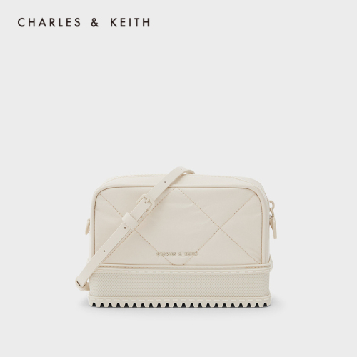 CHARLES&KEITH กระเป๋าส่วนบุคคล CK2-80781666 ลายสก๊อตไหล่ข้างเดียว ...