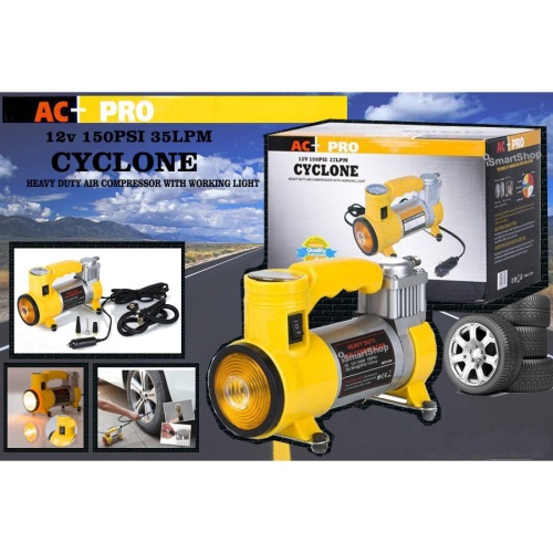 AC PRO CYCLONE INFLATOR AIR PUMP เครื่องสูบลมไฟฟ้า/ที่สูบลมไฟฟ้า รถยนต์ ...