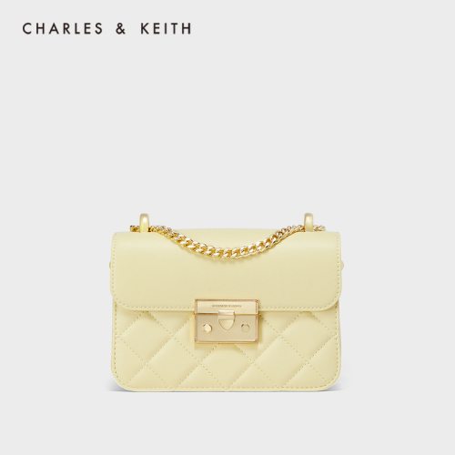 CHARLES&KEITH กระเป๋าสะพายข้างแฟชั่น CK2-80701218-6 ผู้หญิงเย็บกระเป๋า ...