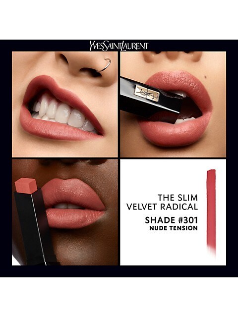 YSL Lipstick 301 YSL Rouge The Slim Velvet Radical Lipstickสีbambam 301 ...