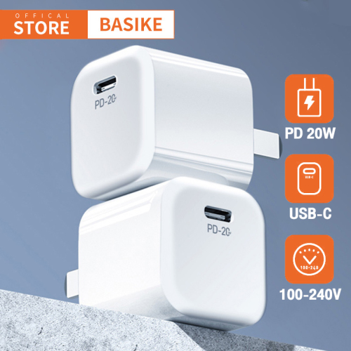 BASIKE PD 20W USB-C หัวชาร์จเร็ว Type c for iPhone 8/X/XR/XS/11/12/13 Pro Max หัวชาร์จ adapter ...