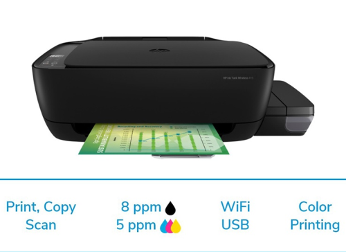 HP Printer Ink Tank Wireless All-in-one 415มือ1 black 52.5 x 31 x 15.8 ...
