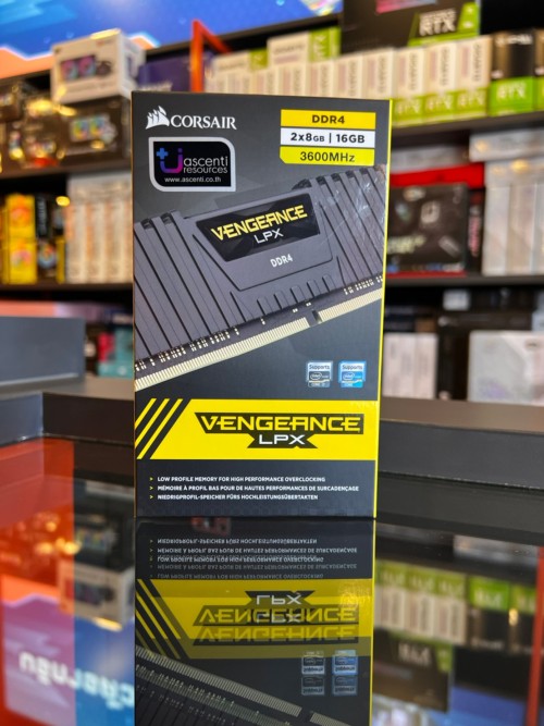 16GB (8GBx2) DDR4/3600 RAM PC (แรมพีซี) CORSAIR VENGEANCE LPX (BLACK ...