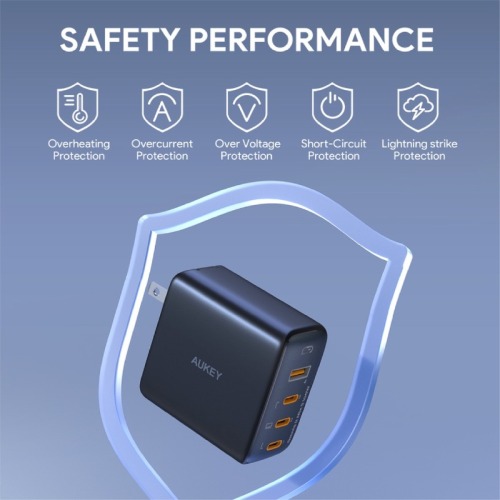 AUKEY PA-B7S Omnia Mix4 4-Port PD Charger 100W Adapter หัวชาร์จเร็ว อะแดปเตอร์ | Thisshop