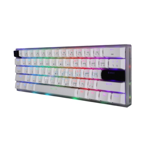 WIRELESS KEYBOARD FANTECH MK860 WHITE - RED SWITCH - A0150620 | Thisshop