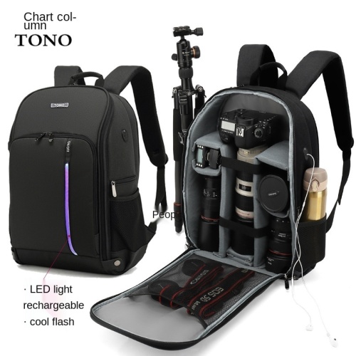 New LED digital DSLR camera bag shoulder waterproof multifunctional ...