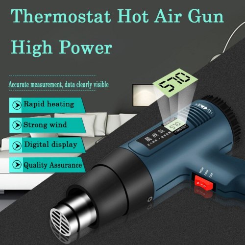 เรซิ่น Hot Air Gun 2000W ไฟฟ้าความร้อนปืน110V 220V อุณหภูมิปรับ ...