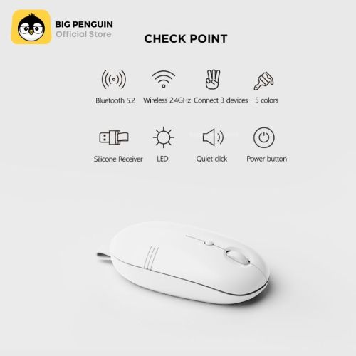 Actto เมาส์ไร้สาย Actto Mouse Bluetooth Wireless รุ่น ABTM-01 IVORY One ...