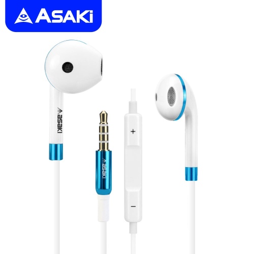 Asaki Earphone หูฟังอินเอียร์สมอลทอล์ค มีไมค์ในตัว กดรับ-วางสายได้ กด ...