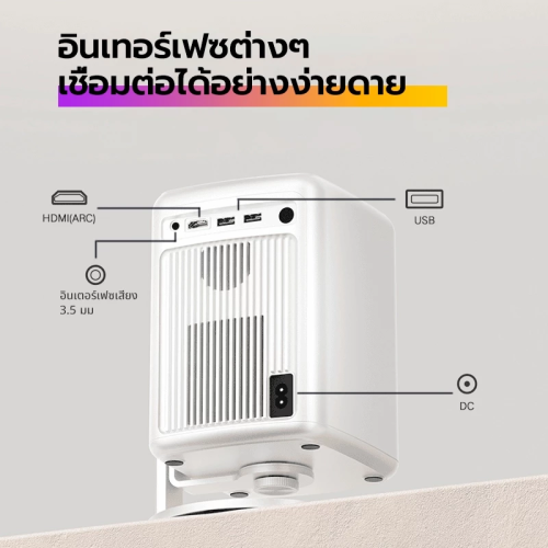 KONKA C6 android projector ดู หนัง โปรเจคเตอร์ mini projector พกพา app ...