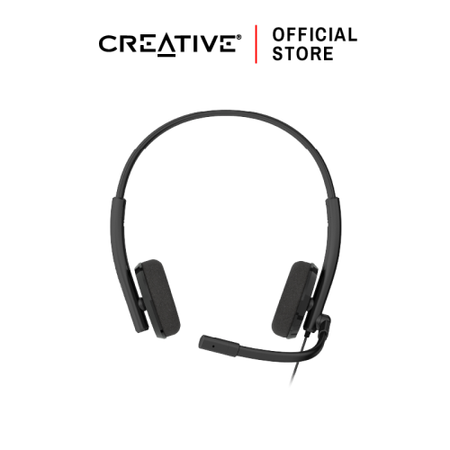 Creative HS-220 หูฟังเฮดเซ็ตแบบ USB พร้อมพร้อมไมโครโฟน Noise-cancelling ...