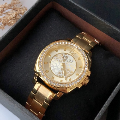 Coach Women's Mini Boyfriend Gold Crystal Glitz Watch 14501700 As the ...