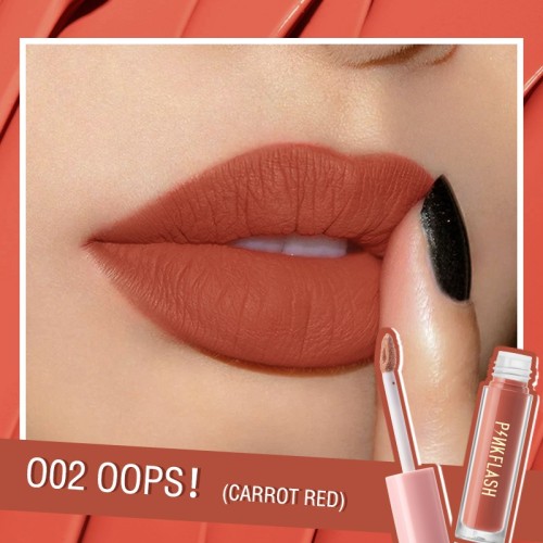 Pinkflash hot color 4pcs ลิปสติก เนื้อแมตต์ ให้ความชุ่มชื้น ติดทนยาวนาน ...