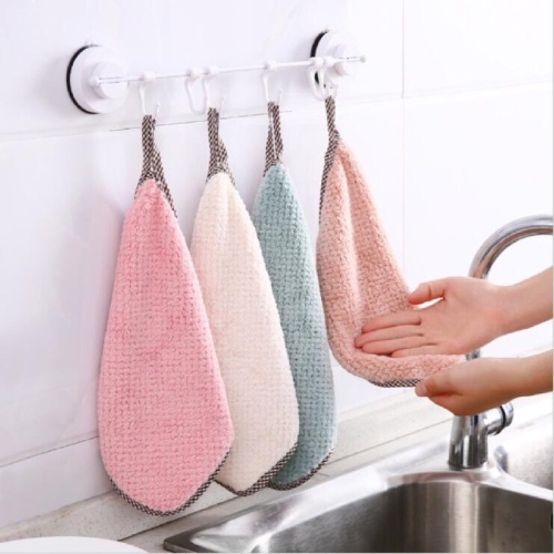 Absorbent Microfiber Kitchen Dish Cloth Non-stick Oil Household ...