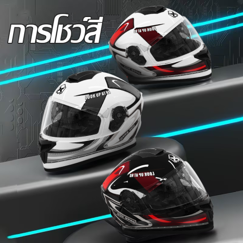 AXK หมวกกันน็อค2025 หมวกกันน็อคเต็มใบ หมวกกันน็อคเปิดคาง รุ่นอัพเกรด ...