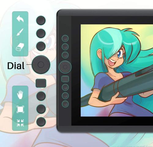 Artisul แท็บเล็ต Drawing Tablet D16 15.6 Inch Drawing Tablet 7 Shortcut ...