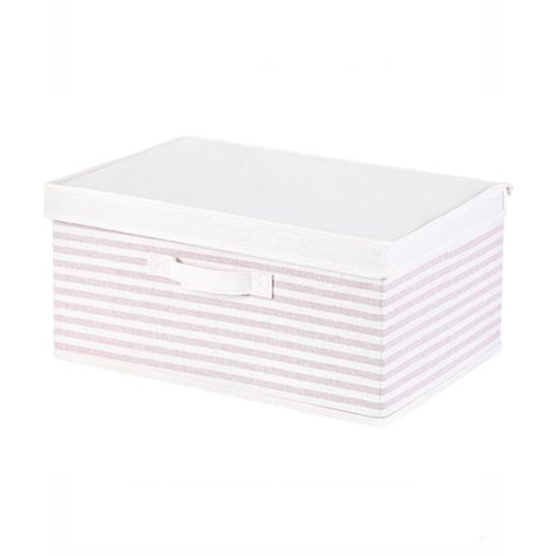 MINISO - Stripe Series-Large Storage Box/Pink | Thisshop
