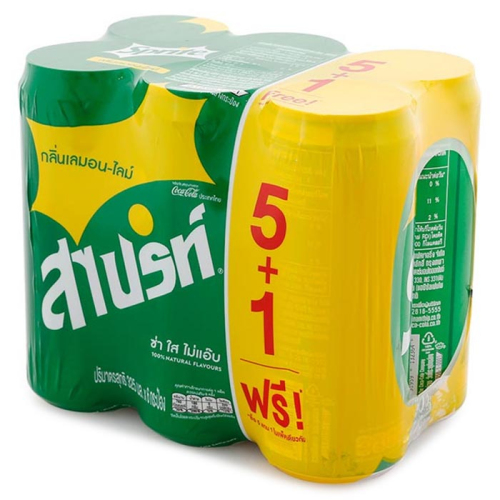⚡️ส่งฟรี⚡️สไปรท์ น้ำอัดลม 325 มล. 6 กระป๋อง (ครึ่งโหล) Sprite Soft ...