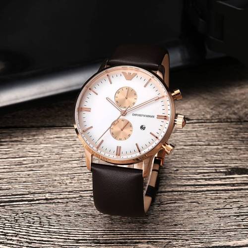 นาฬิกา EMPORIO ARMANI นาฬิกาผูู้้ชาย MEN'S QUARTZ WATCH (AR0398 ...