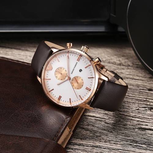 นาฬิกา EMPORIO ARMANI นาฬิกาผูู้้ชาย MEN'S QUARTZ WATCH (AR0398 ...