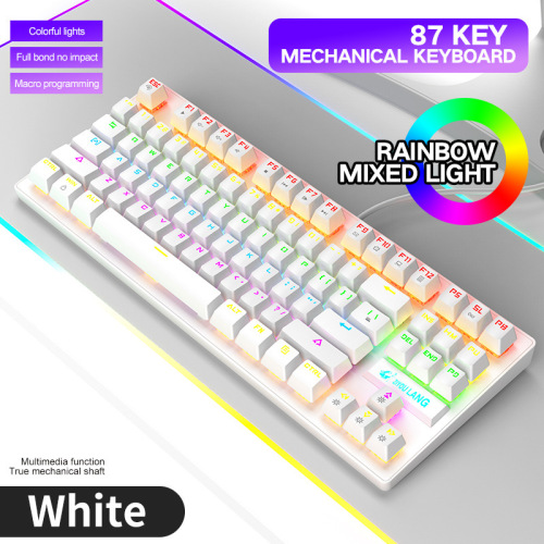 Free wolf K2 punk mechanical keyboard 87-key gaming competitive office ...