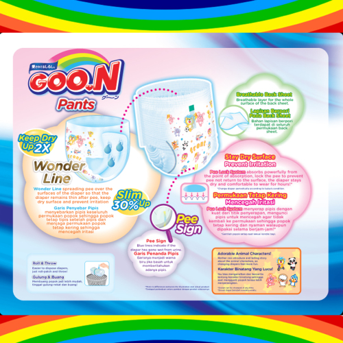 Goo.N Diapers ผ้าอ้อมเด็ก Are Ultra-Dry+Ultra Soft Pants Jumbo Pack (12 ...