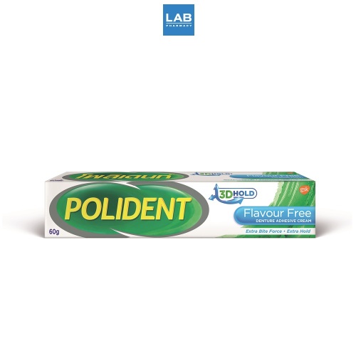 Polident Flavour Free cream 20-60g. - โพลิเดนท์ครีมติดฟันปลอมสูตร ...