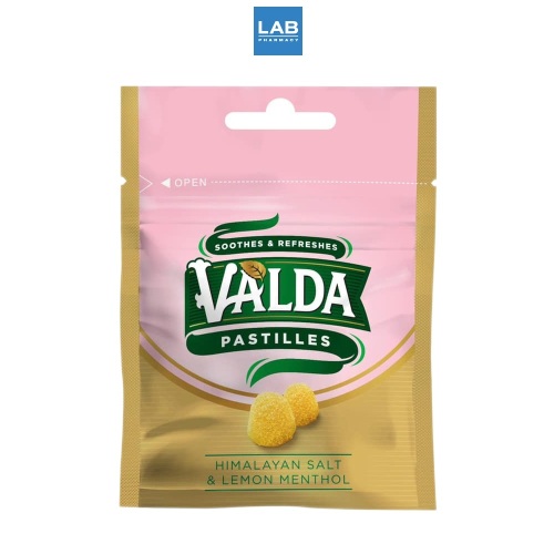Valda Pastilles Himalayan Salt & Lemon Menthol 20 g. - ลูกอมชนิดเยลลี่ ...