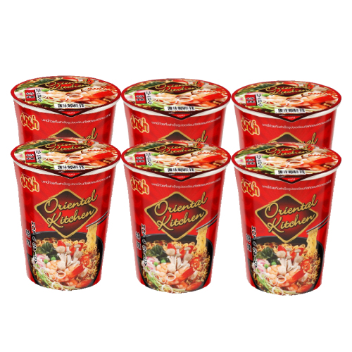 ⚡️ส่งฟรี⚡️ มาม่าคัพออเรียลทัลคิตเช่นรสฮอตแอนส์สไปซี่ 65 กรัม x 6 MAMA ...